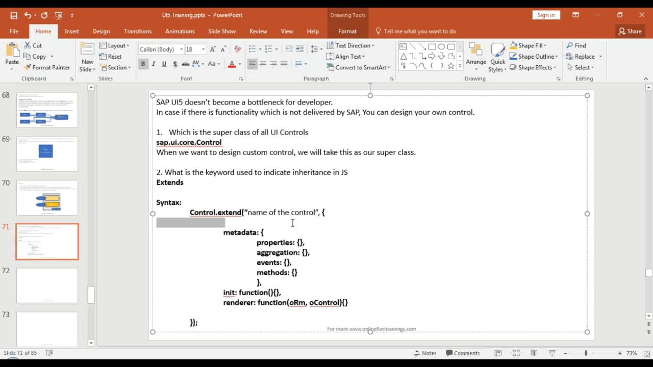 Custom Control in UI5 - online UI5 tutorial - UI5 Training without copy paste on Vimeo