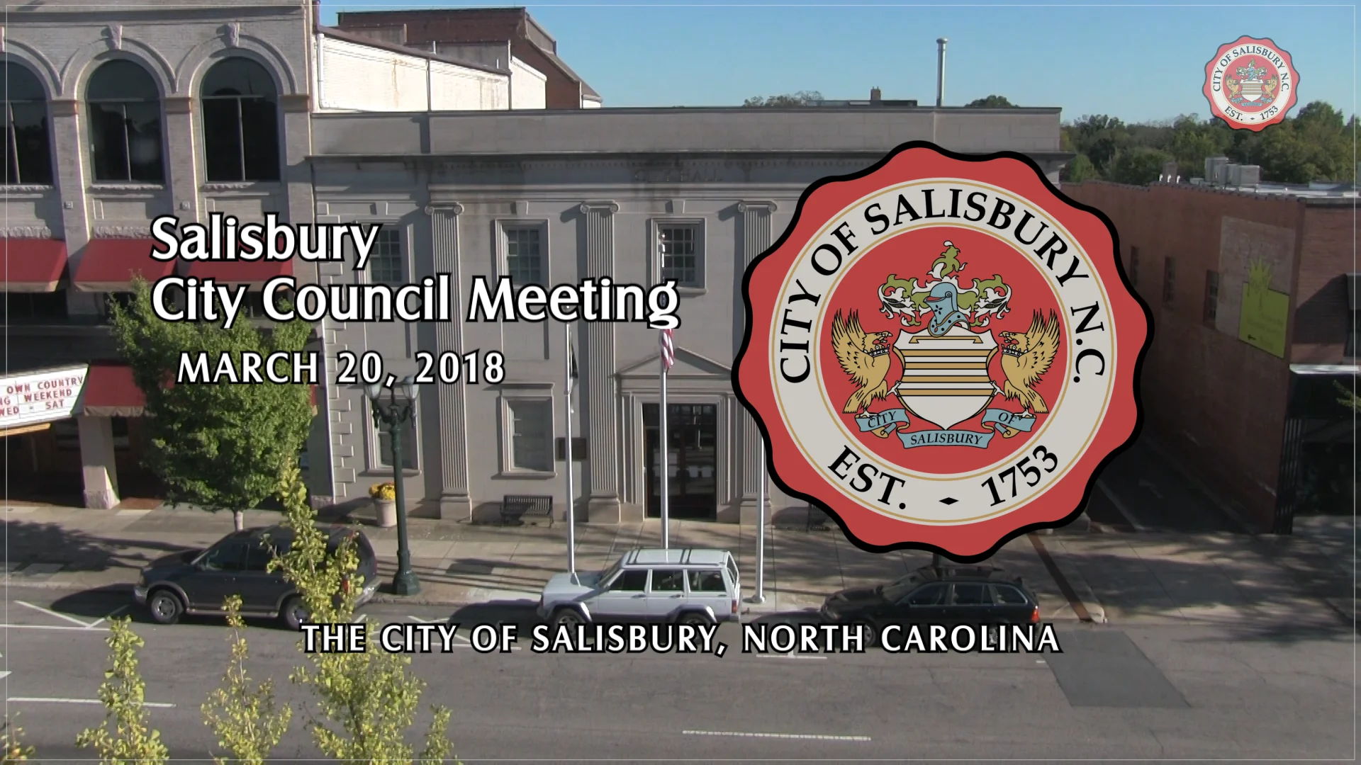 03/20/2018 Salisbury (NC) City Council Meeting