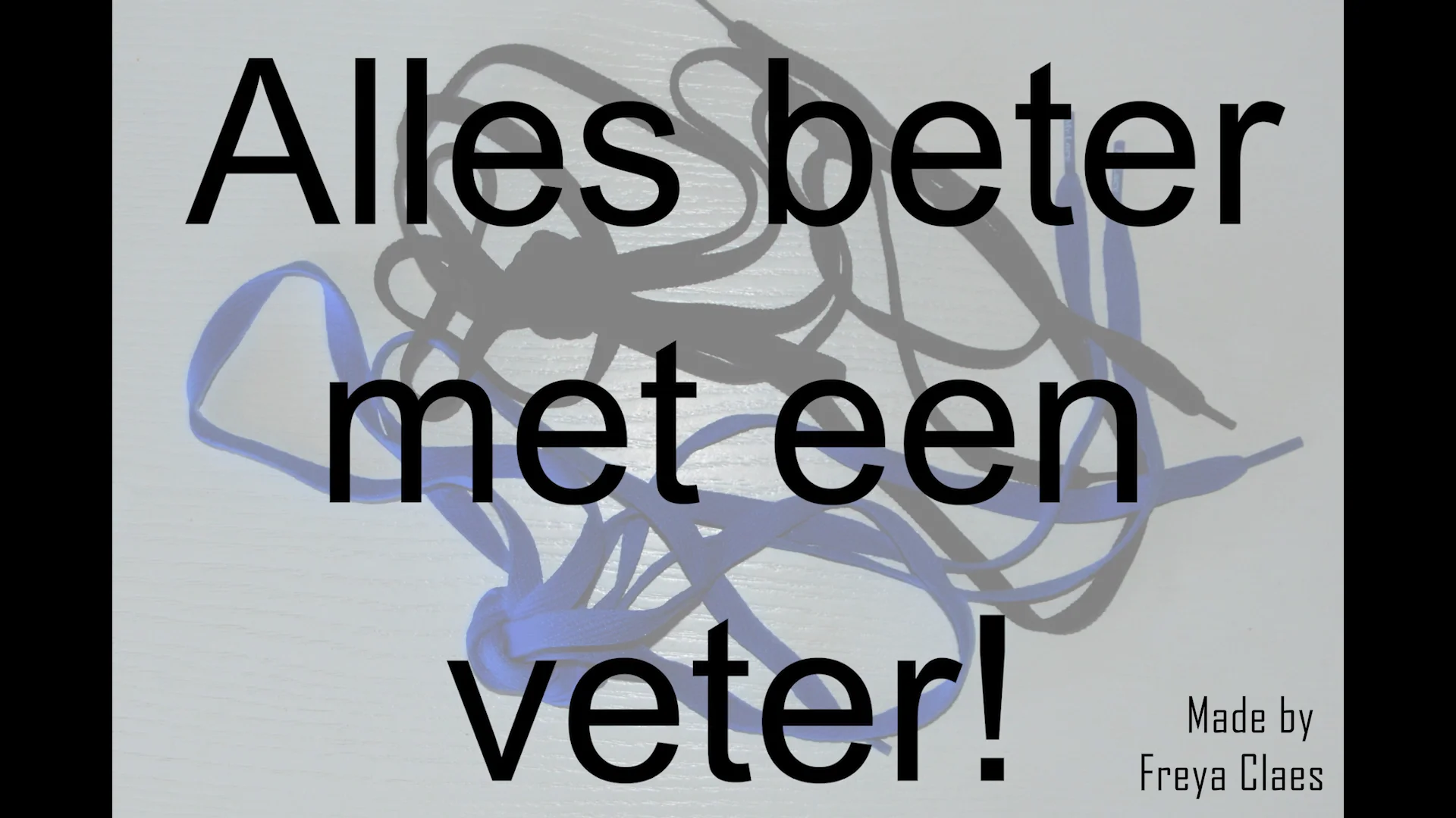 Alles beter met een veter! on Vimeo