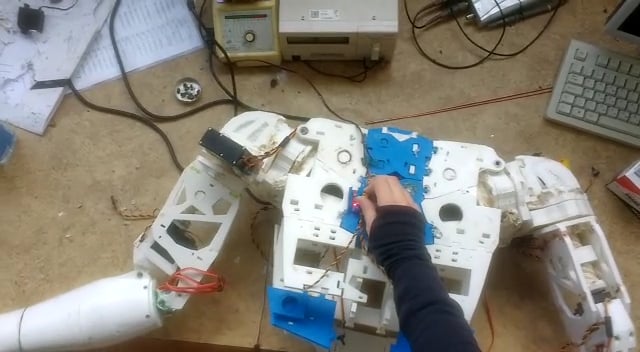 InMoov Chest Assembled Test1 on Vimeo