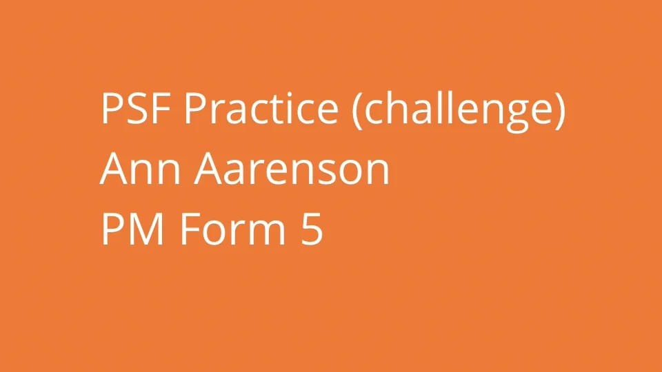 PSF practice 3 challenge on Vimeo