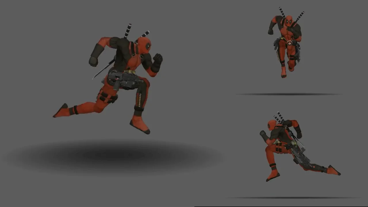 Deadpool Run Cycle