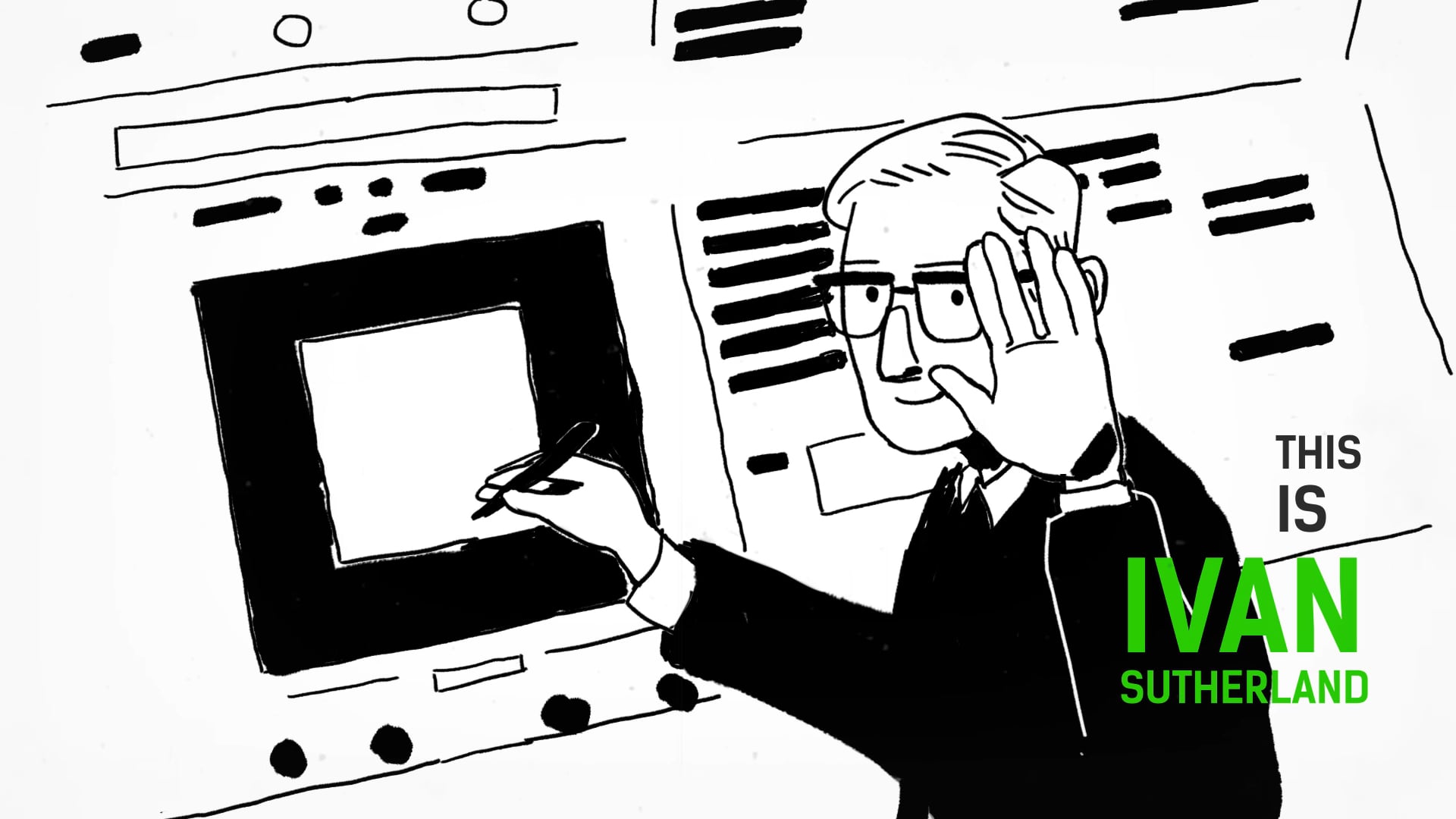 ivan sutherland's sketchpad on Vimeo