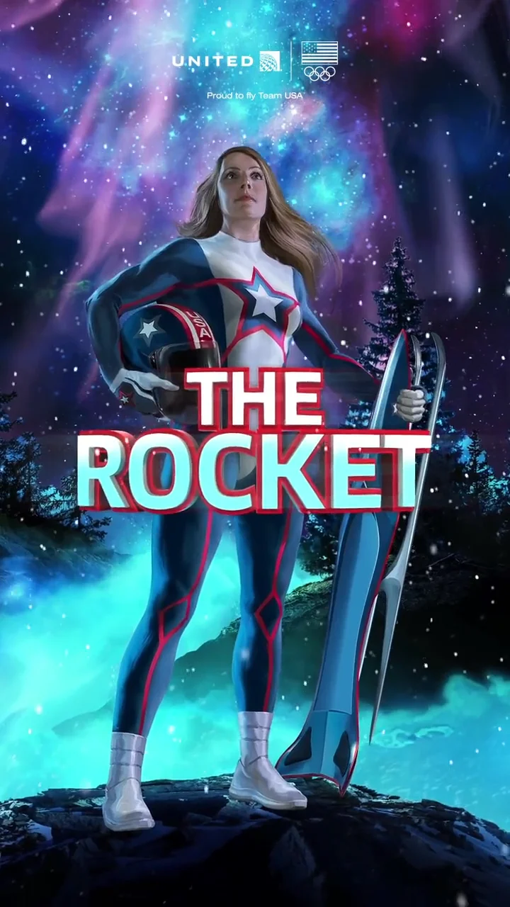 "Erin Hamlin as the Rocket," United Social Animation on Vimeo