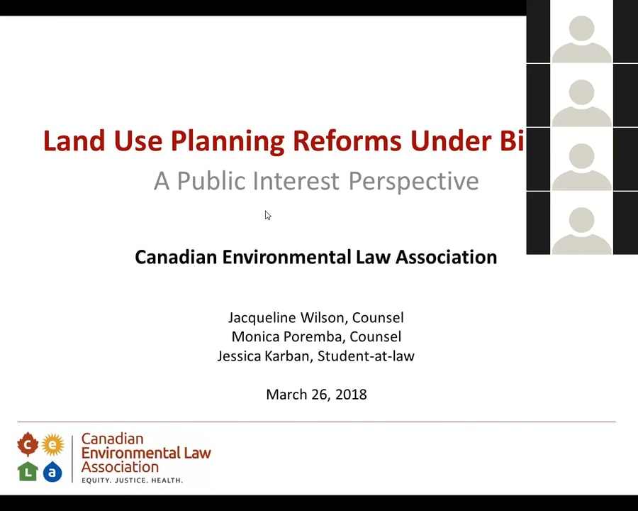 Ontario Land Use Planning Reforms Under Bill 139: A Public Interest ...