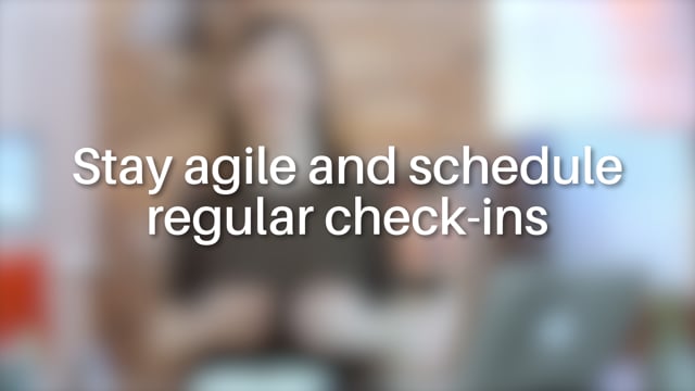 Stay agile and schedule regular check-ins - Manage creative projects ...