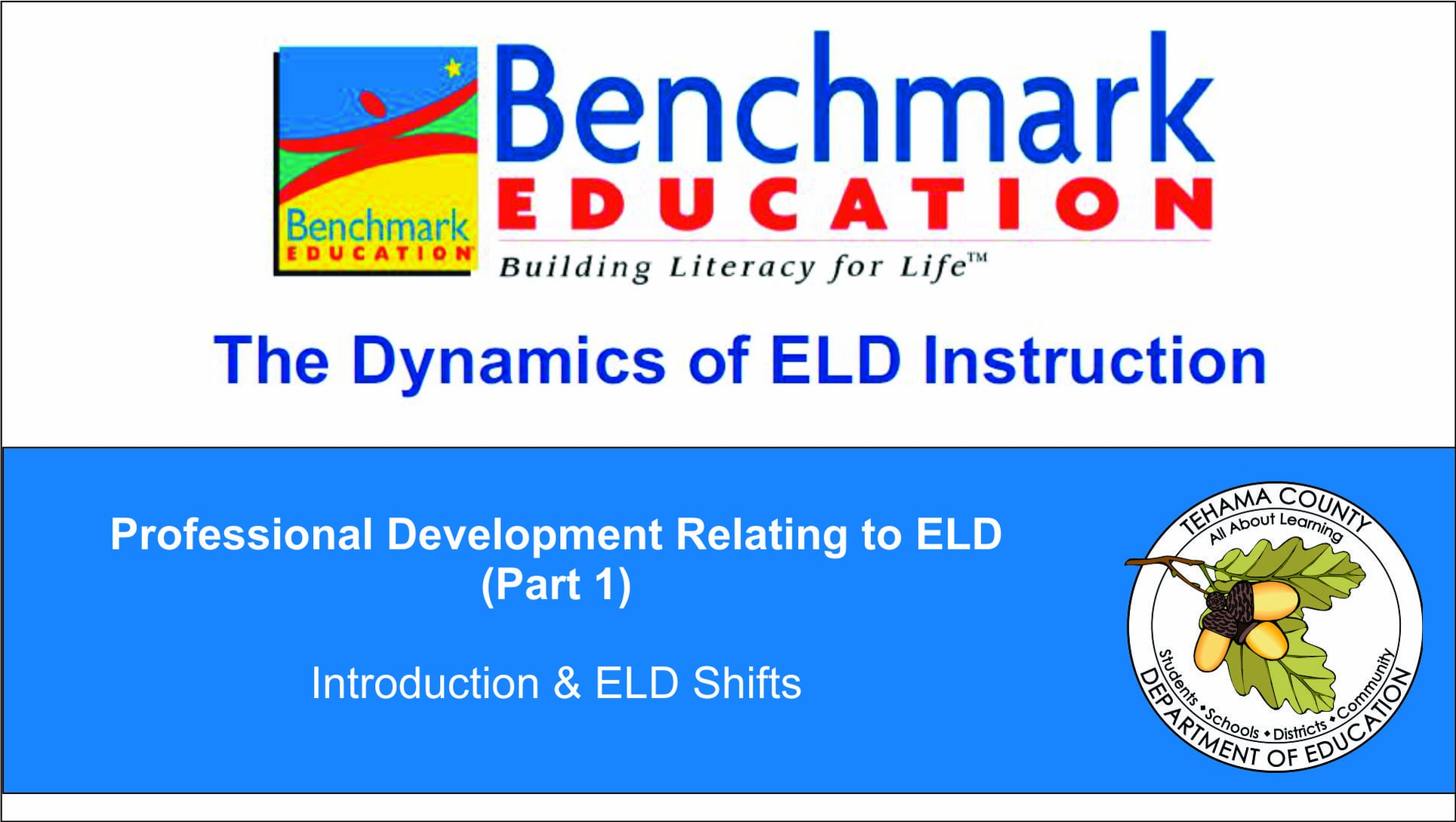1. Dynamics of ELD Instruction (Part 1) - Intro & ELD Shifts on Vimeo