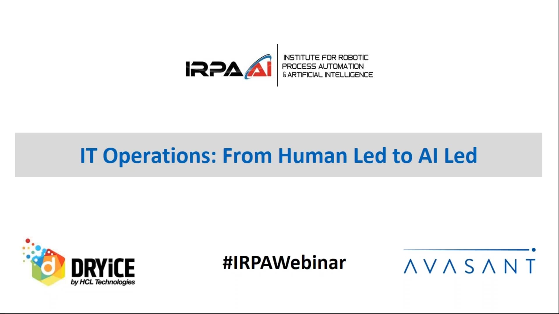 IT Operations From Human Led to AI Led on Vimeo