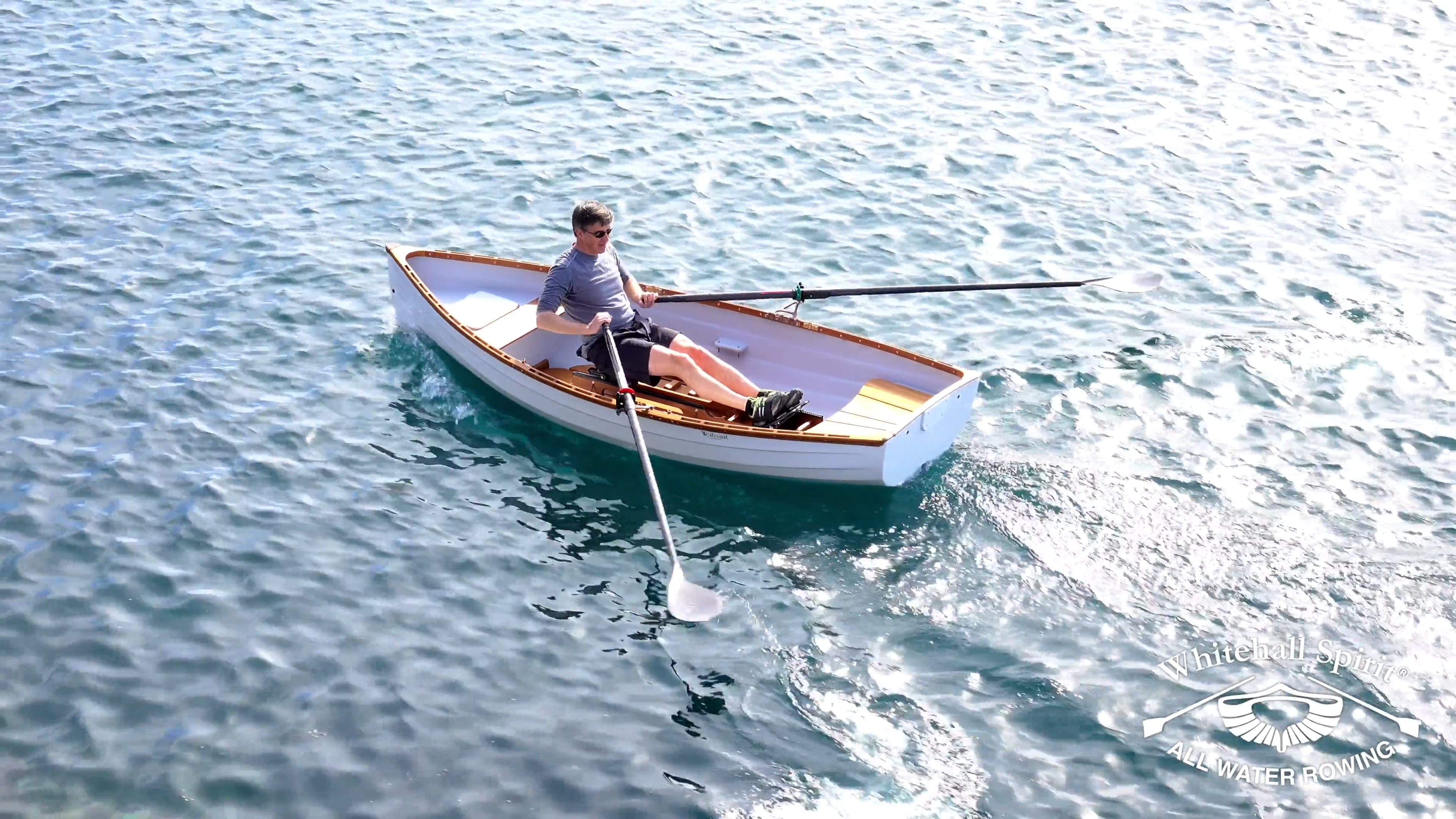 Whitehall Spirit® Classic West Coast Single Slide Seat Sculling Rowboat ...