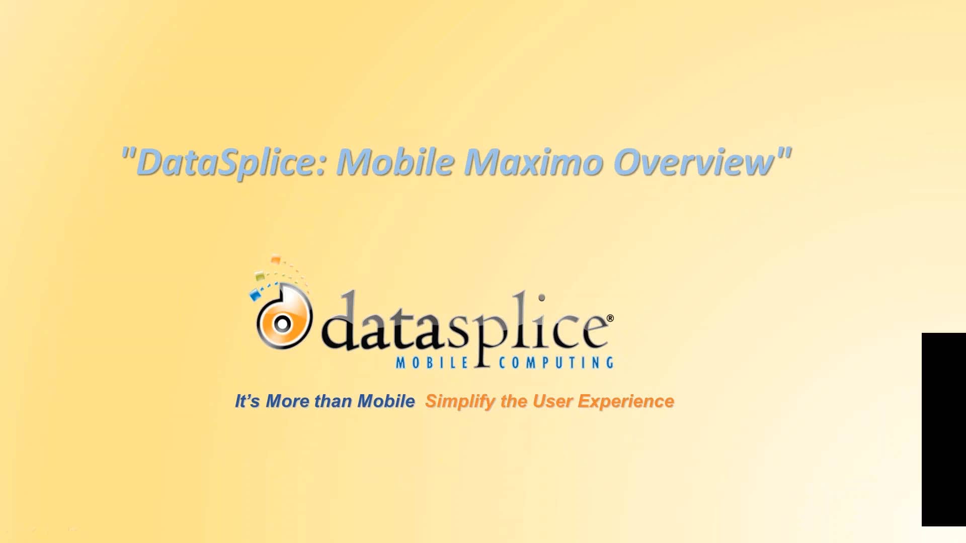 DataSplice: Mobile Maximo Overview on Vimeo