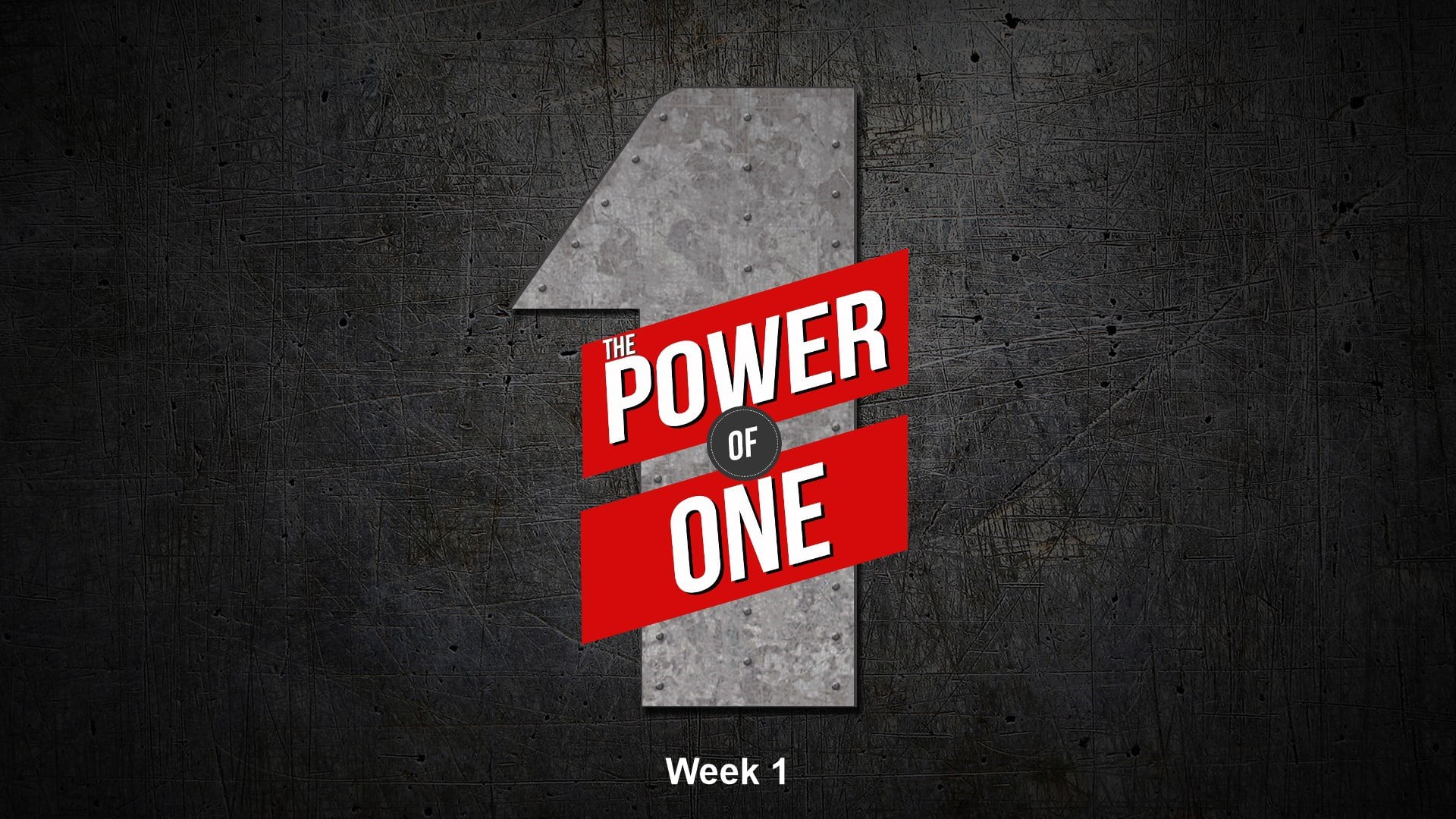 Power of One - Week 1 on Vimeo
