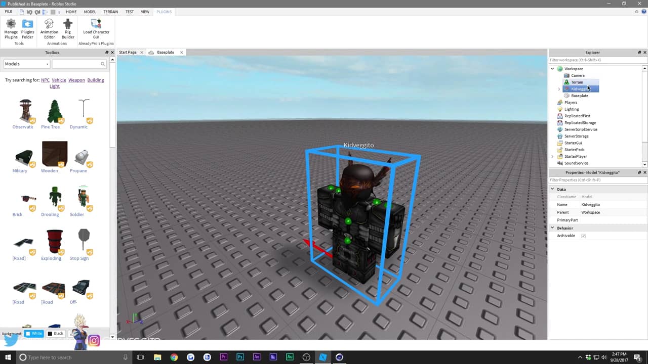 ROBLOX GFX - Cinema 4d Basics - IMPORTING, BENDING_RIGGING, TEXTURING ...
