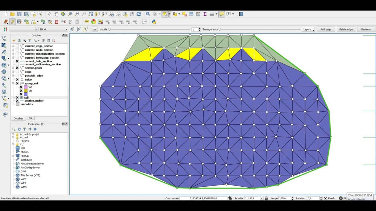 Cross sections for Geology volume reconstruction in QGIS on Vimeo