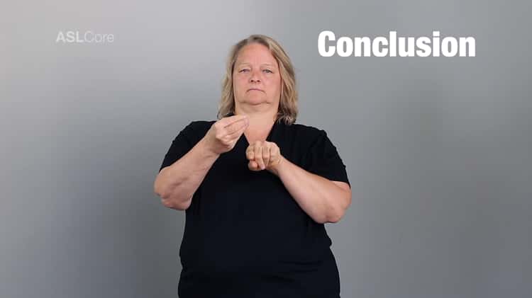 Conclusion Sign