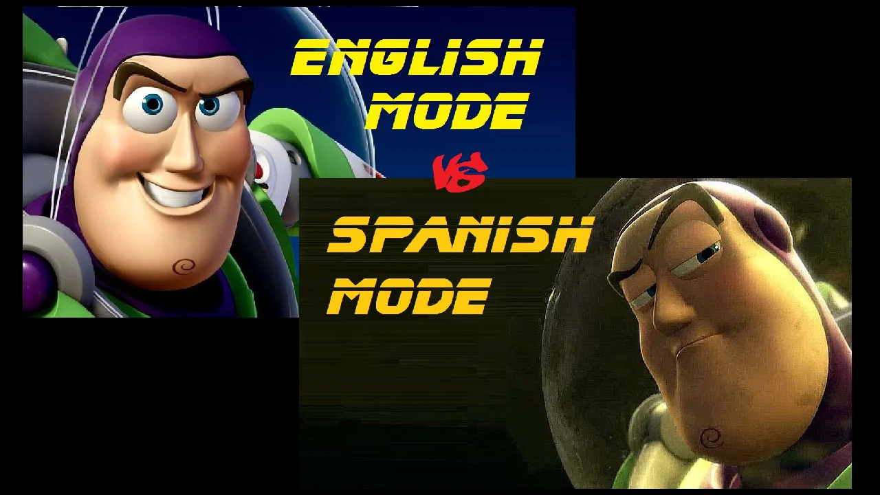 Buzz Lightyear - English mode - Spanish mode on Vimeo