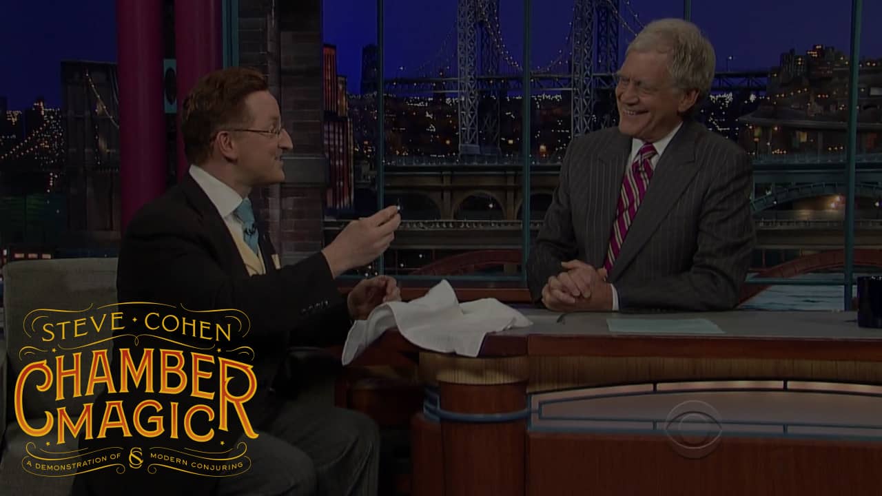 Magician Steve Cohen on David Letterman on Vimeo