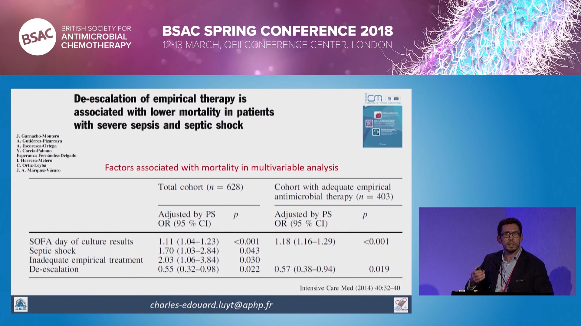 BSAC Spring Conference 2018 - Day1 - Dr Charles Luyt on Vimeo