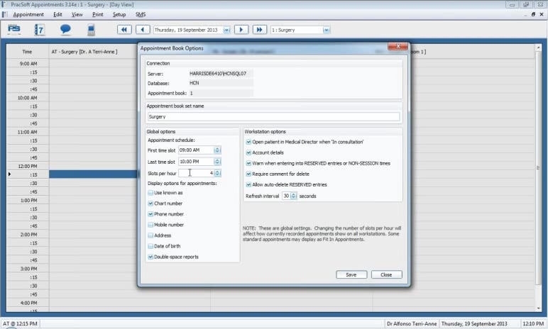 Appointment Book Configuration in Pracsoft 'Webinar' on Vimeo