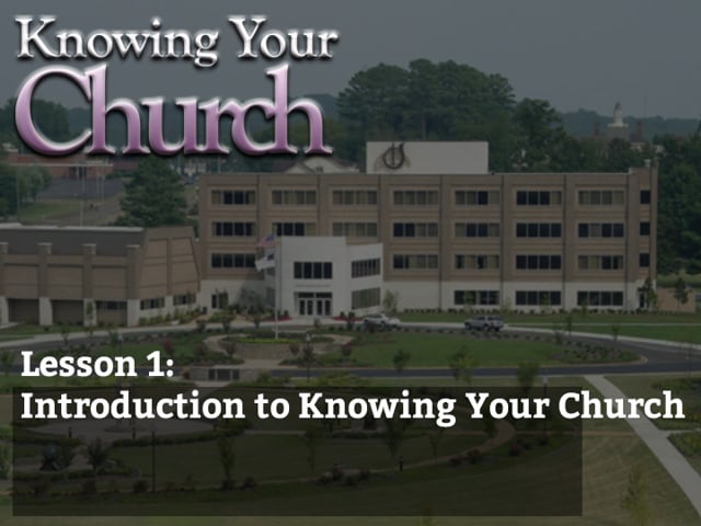 Knowing Your Church on Vimeo