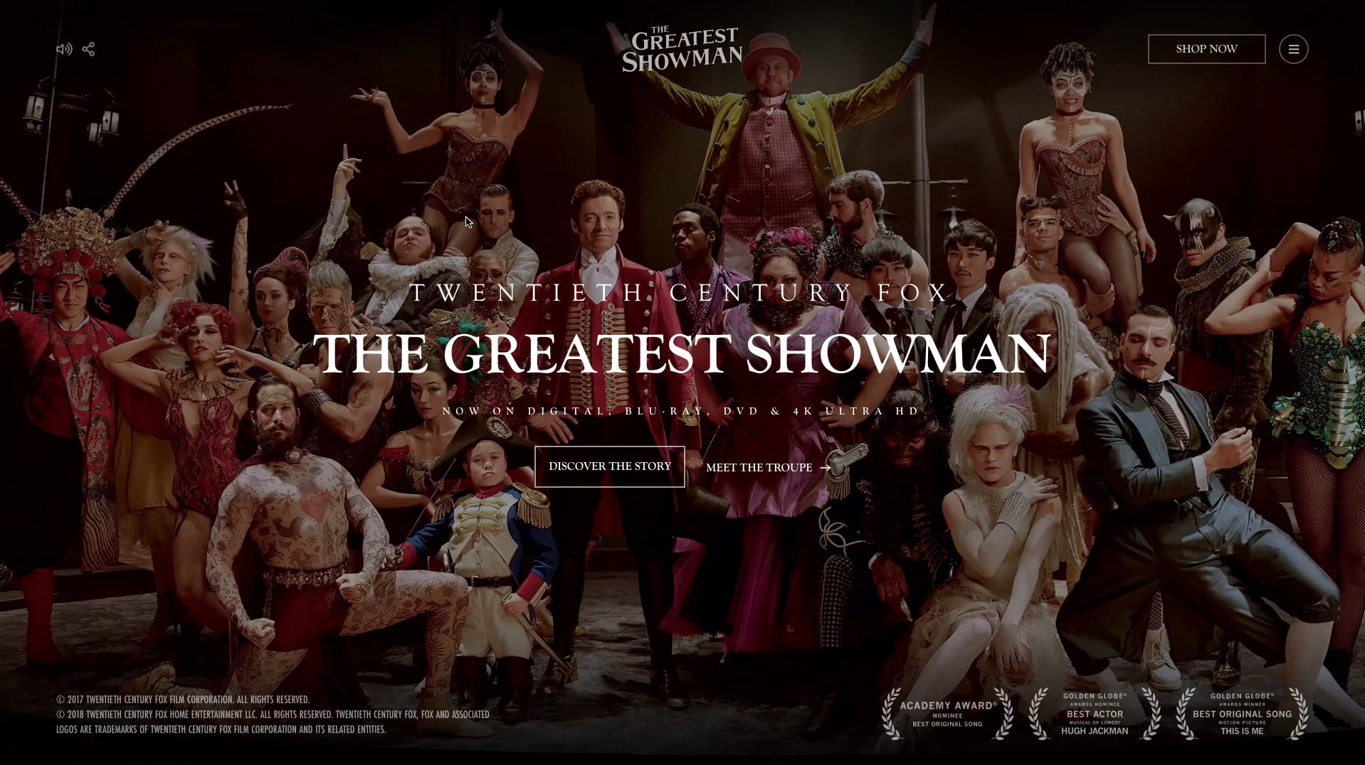 The Greatest Showman - Movie Website (Full Experience) on Vimeo