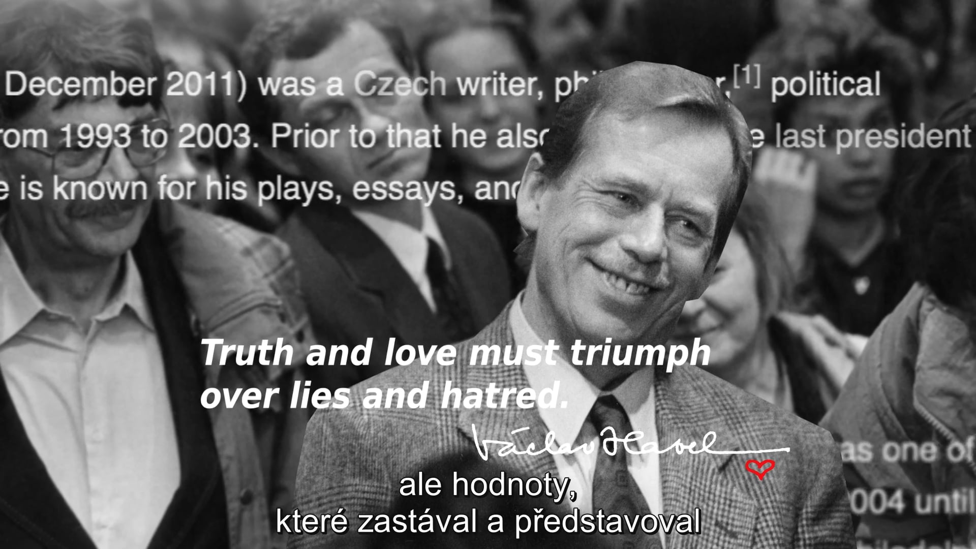 Charity 77 Foundation: The Bell "Václav" (with Czech subtitles) on Vimeo