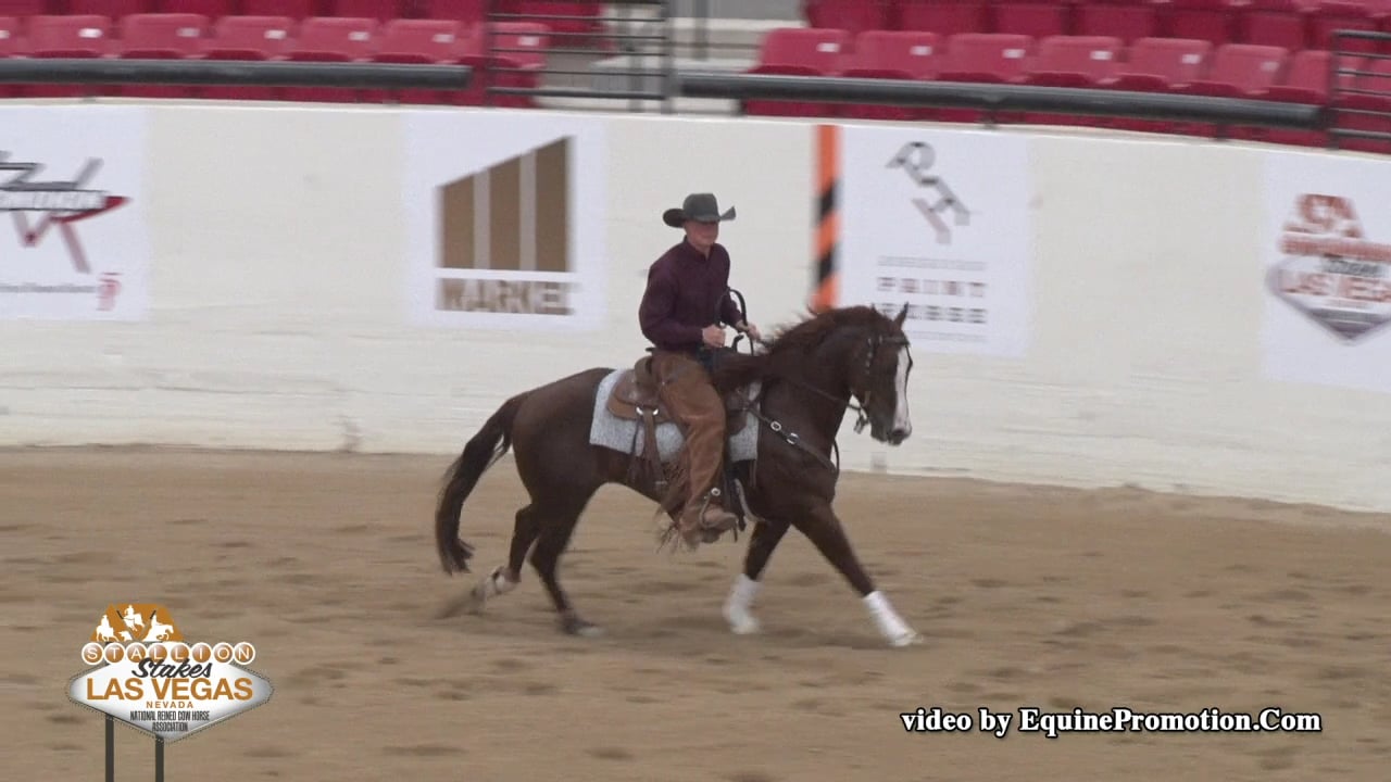 Metallic Chrome Cat ridden by Clay Volmer - 2018 NRCHA Stallion Stakes ...