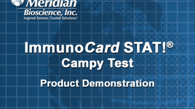 ImmunoCard STAT!® Campy Test – Product Demonstration on Vimeo