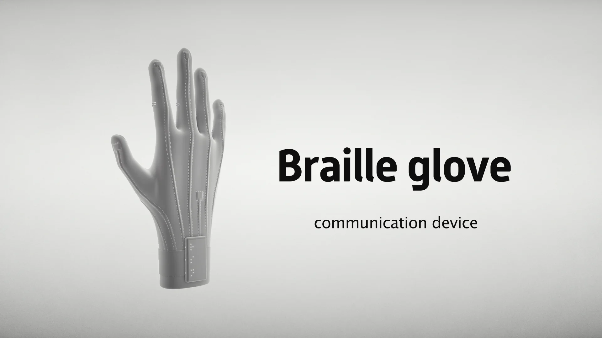 Braille Glove communication device on Vimeo