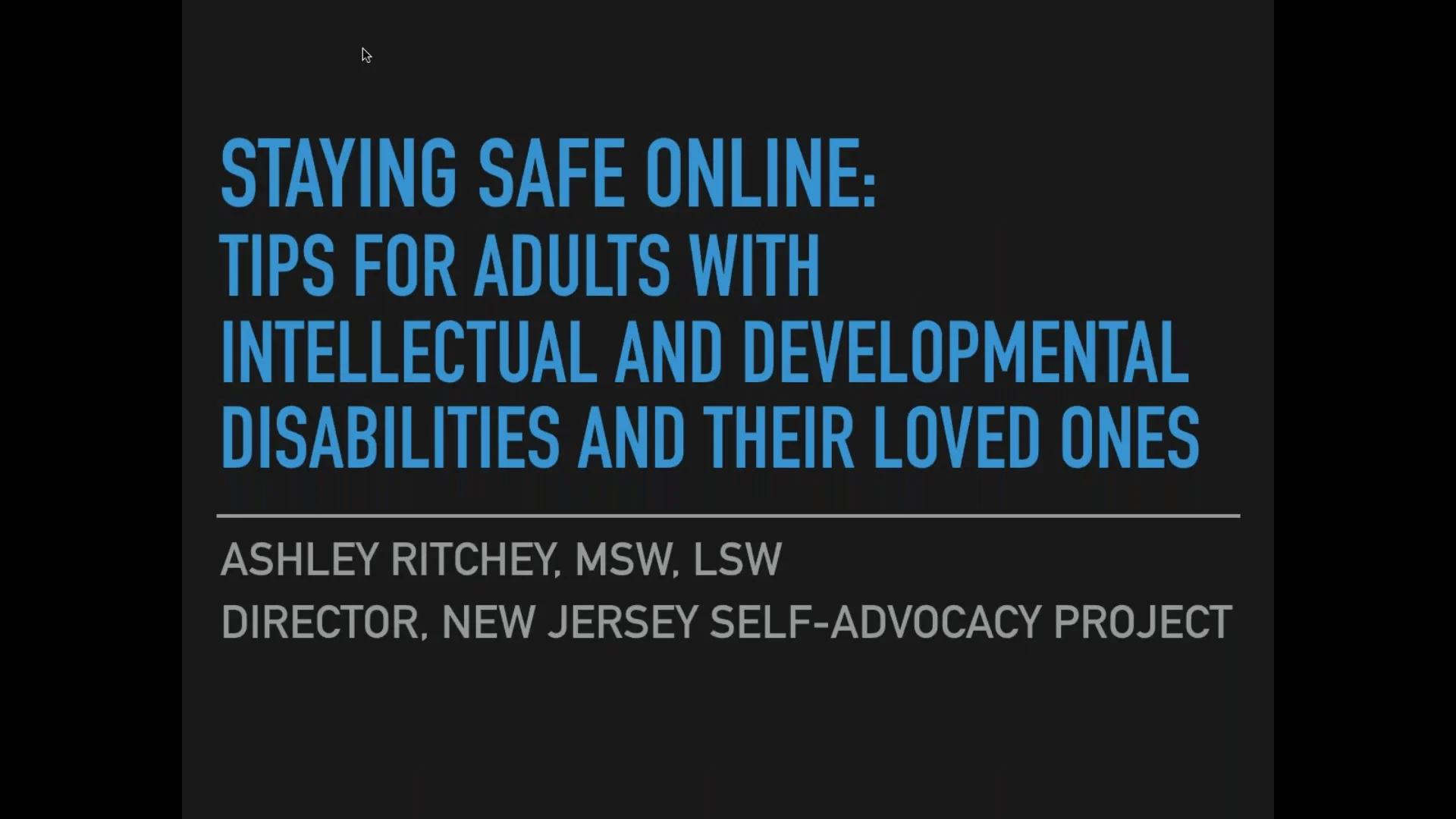 FI - Understanding Internet Safety for People with Intellectual and ...