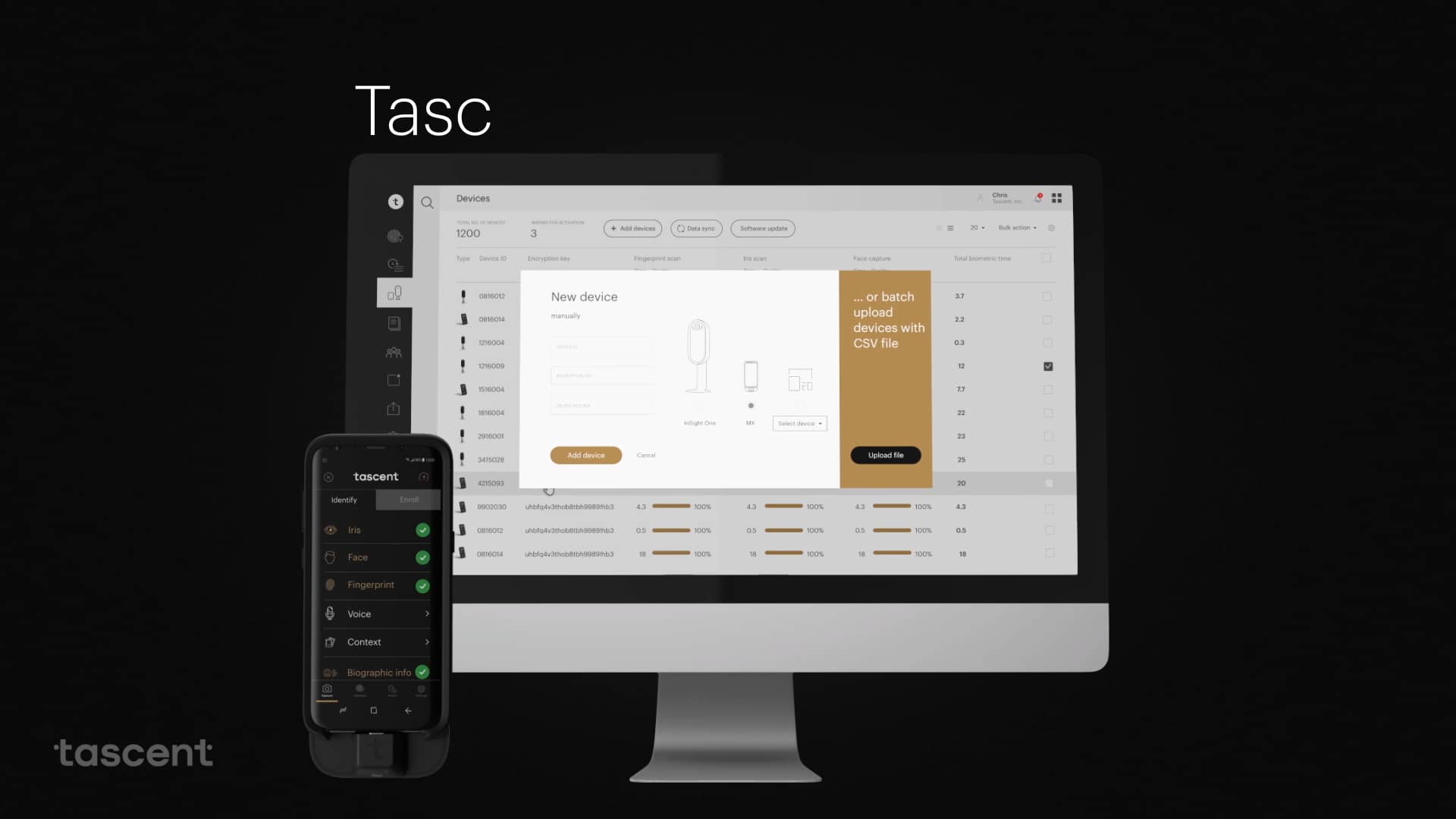 Tascent MX - Mobile registration, identification, and verification ...