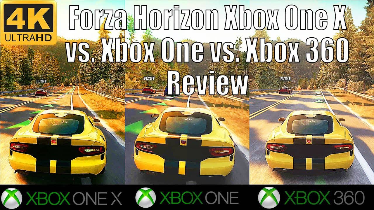 [4K] Forza Horizon X1X Enhanced Review | Xbox One X vs Xbox One vs Xbox ...
