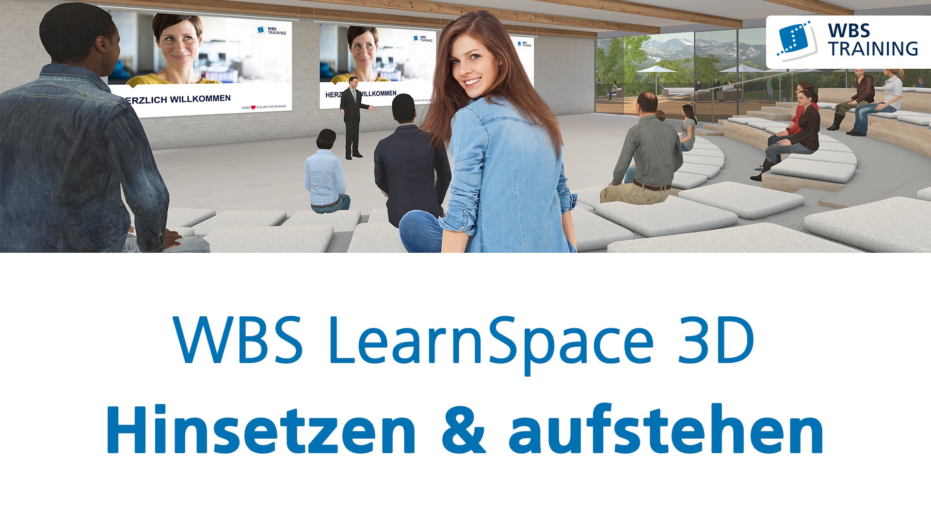 Anleitungen zum WBS LearnSpace 3D - 2. Hinsitzen und aufstehen on Vimeo