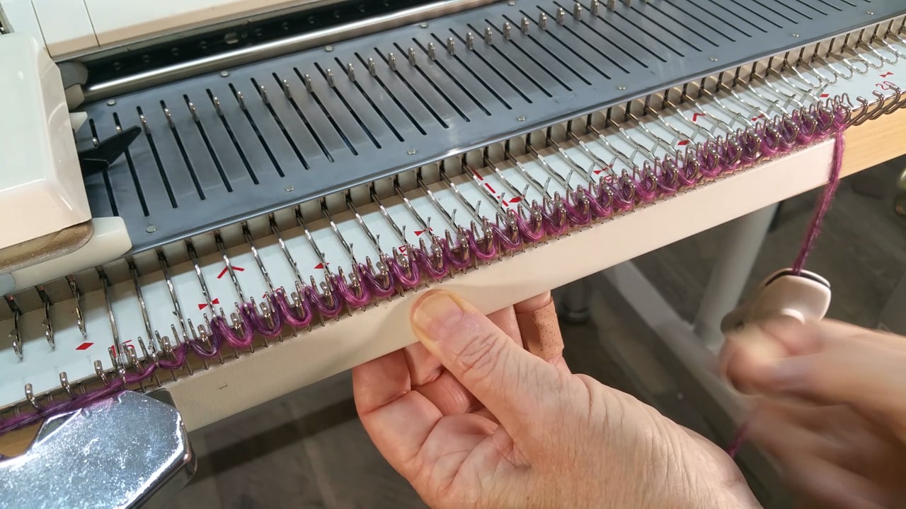 Hung Hem with Cast on Comb | Machine Knitting Tutorial