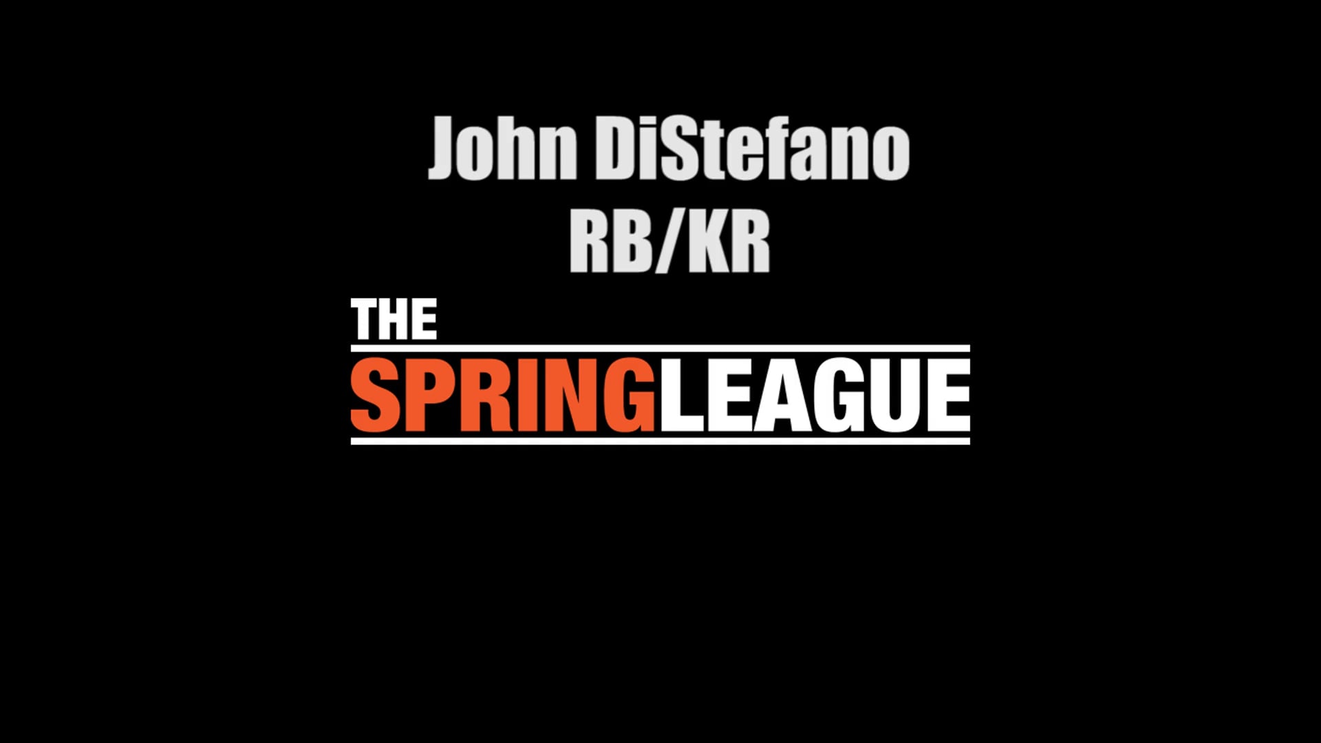John DiStefano 2018 Spring League on Vimeo