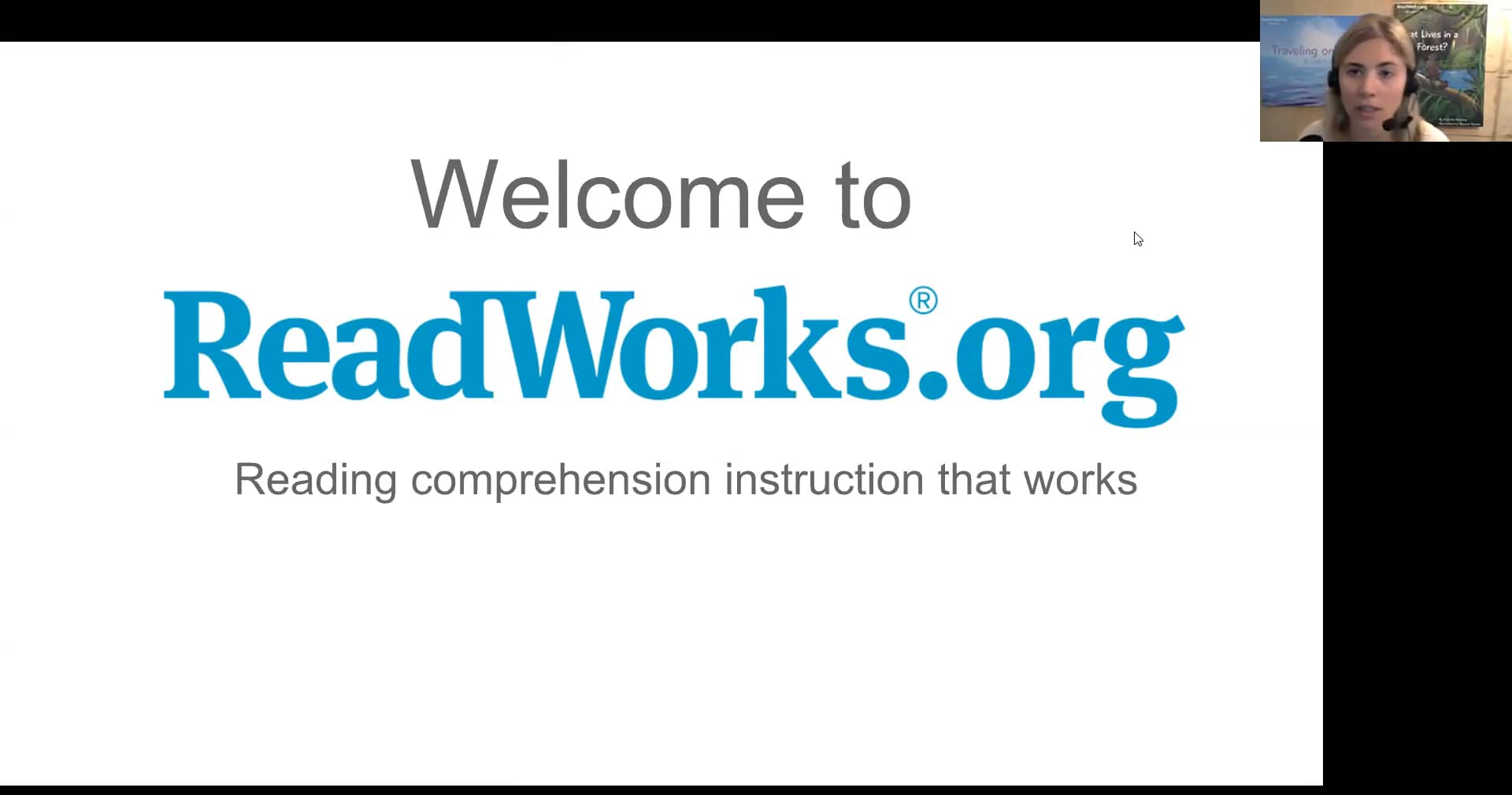 Webinar: Intro to ReadWorks on Vimeo
