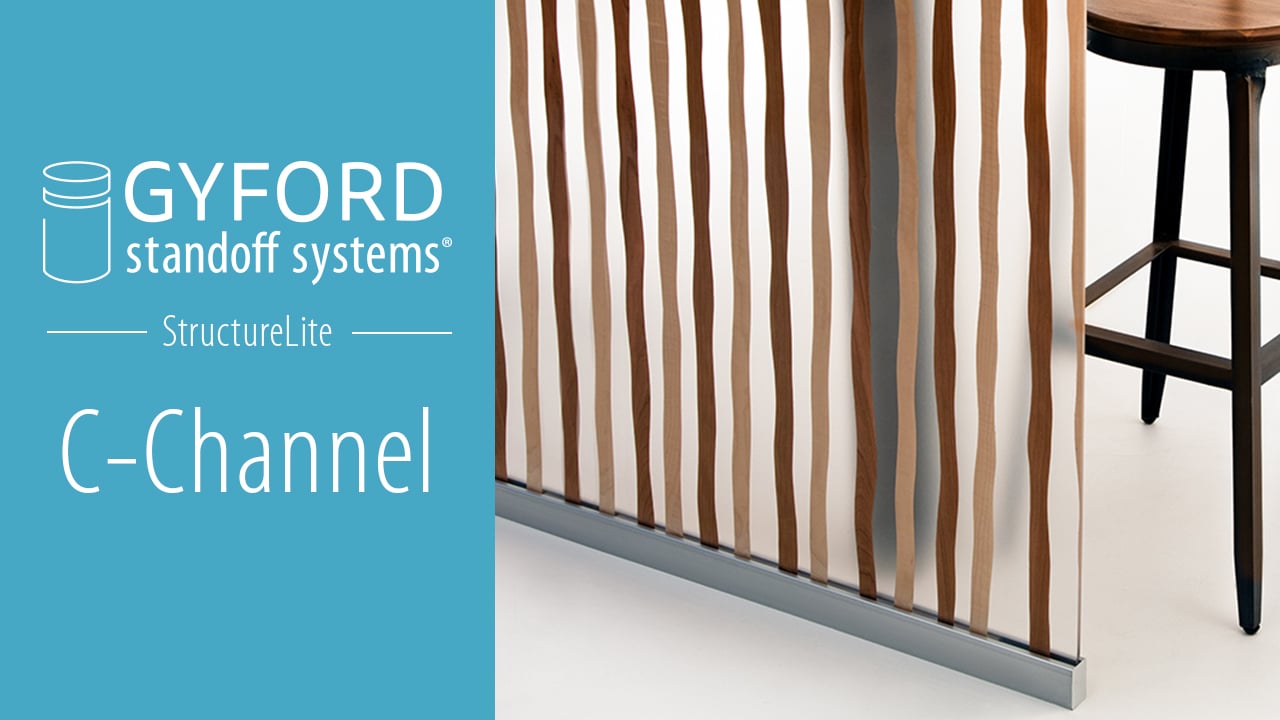 Gyford C-Channel Resin Panel Hanging Hardware on Vimeo