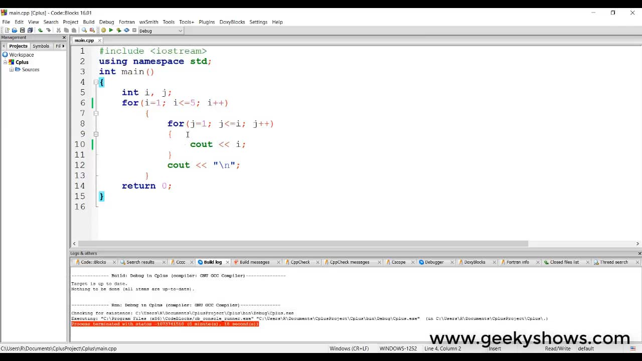 (491) Pattern Print 1 22 333 4444 55555 in C++ Programming (Hindi) - YouTube on Vimeo