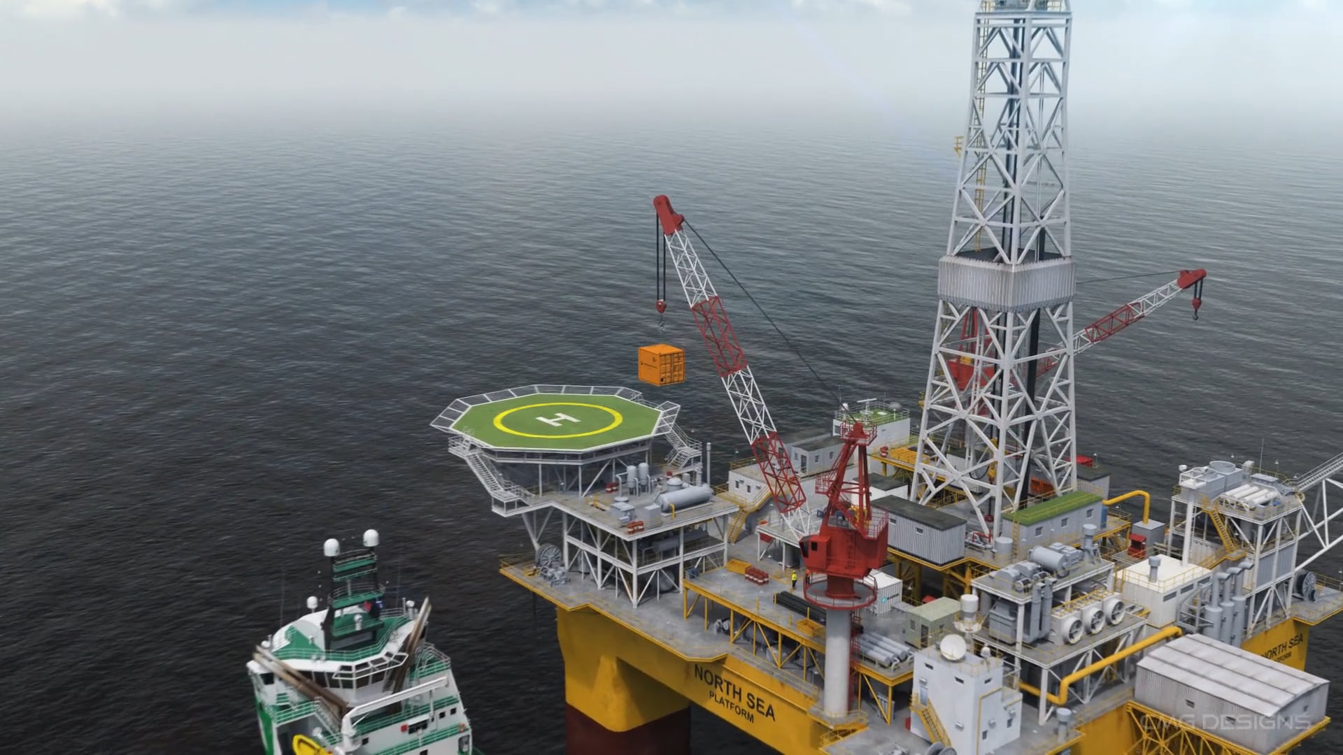 Oil Rig Animation - Offshore Handling Tools Ltd. on Vimeo