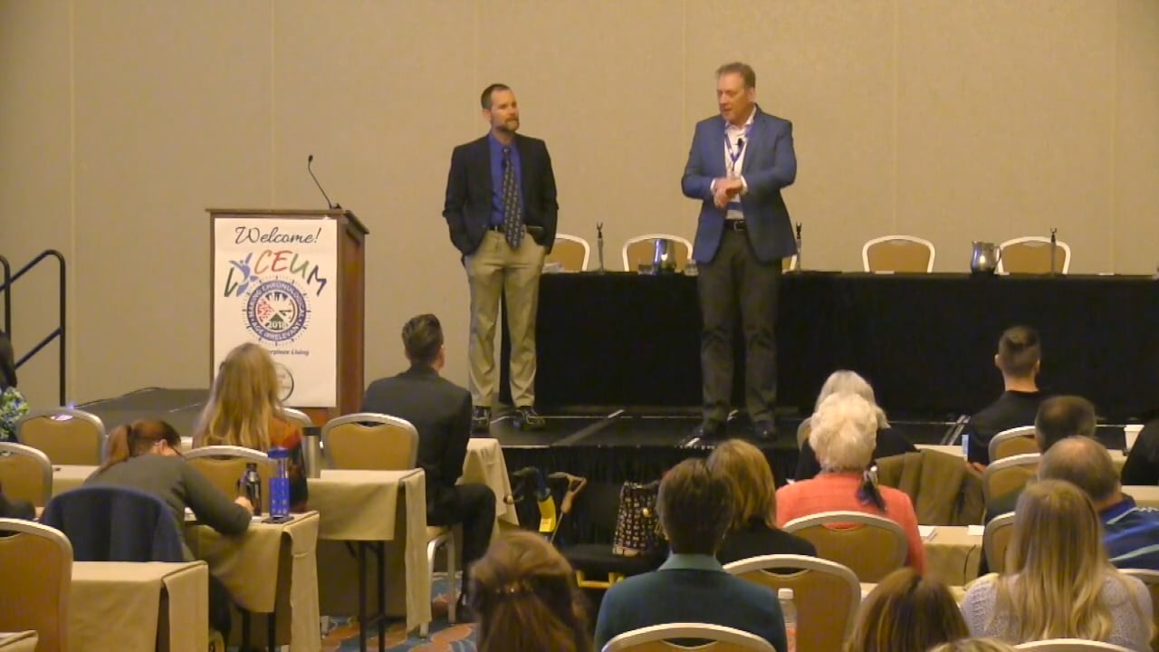 Dr. Rob Winningham, Ph.D. and Mike Studer at Masterpiece Living's 10th ...