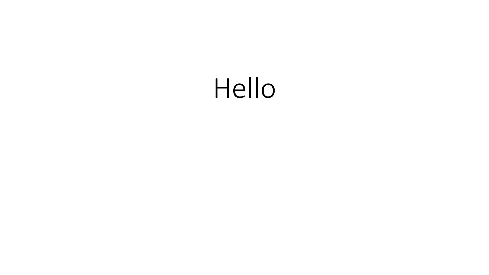 Hello on Vimeo