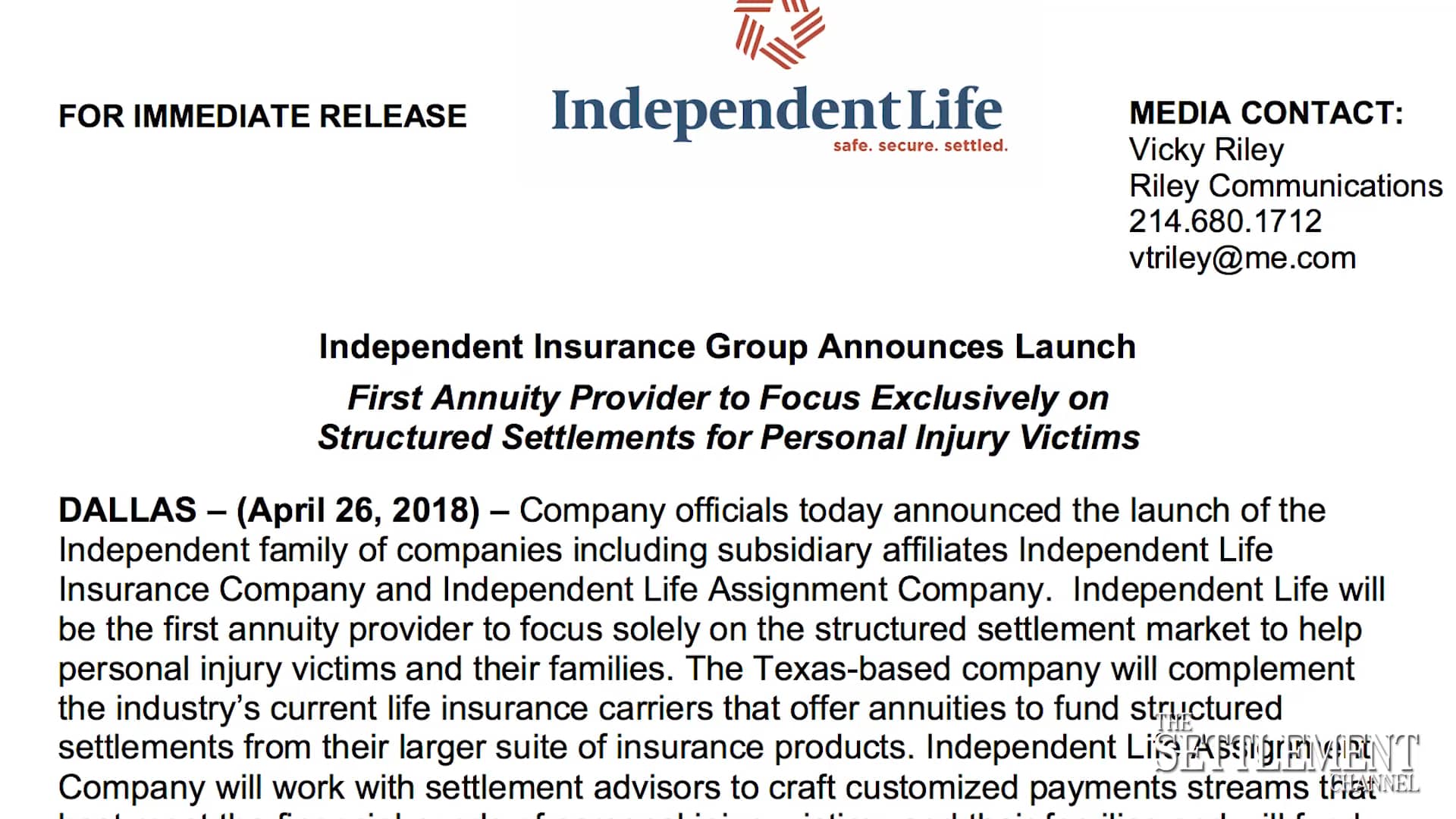 Texas based Independent Life Insurance Company to Focus Exclusively on ...