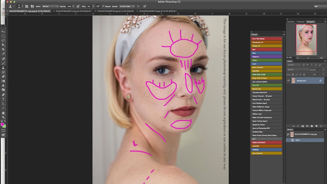 Exercise Skin Retouching - PHOTOSHOP AND LIGHTROOM - The Portrait System