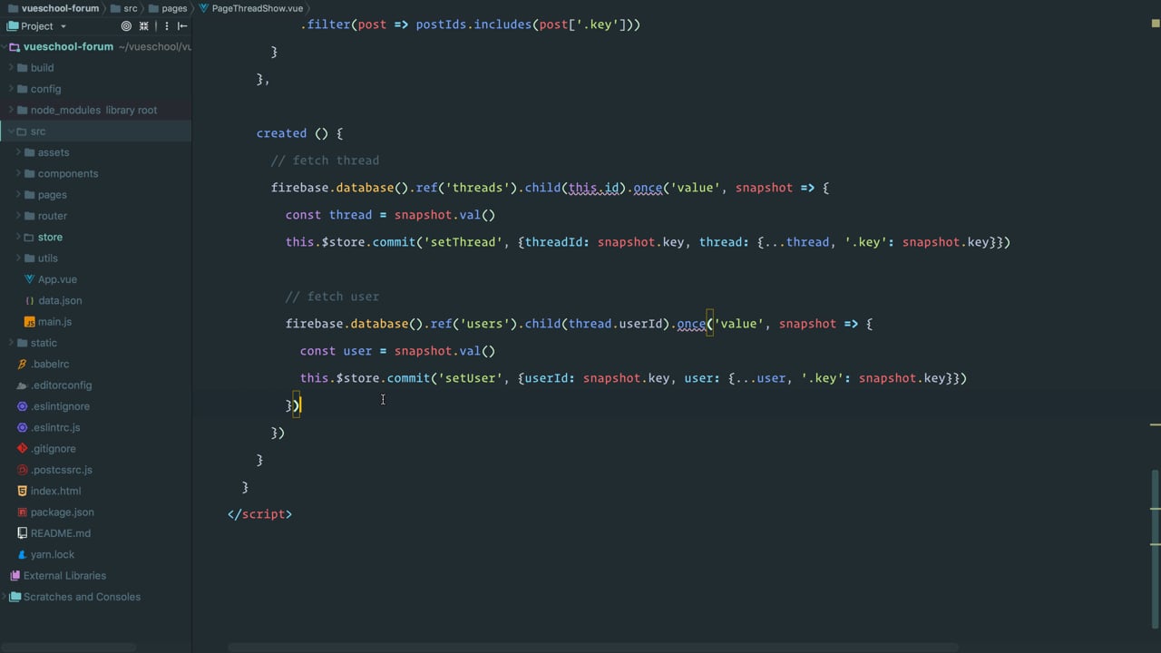 Start Migrate Vuex to use Firebase Realtime Database - A Vue.js... Start Migrate Vuex to use Firebase Realtime Database - A Vue.js...