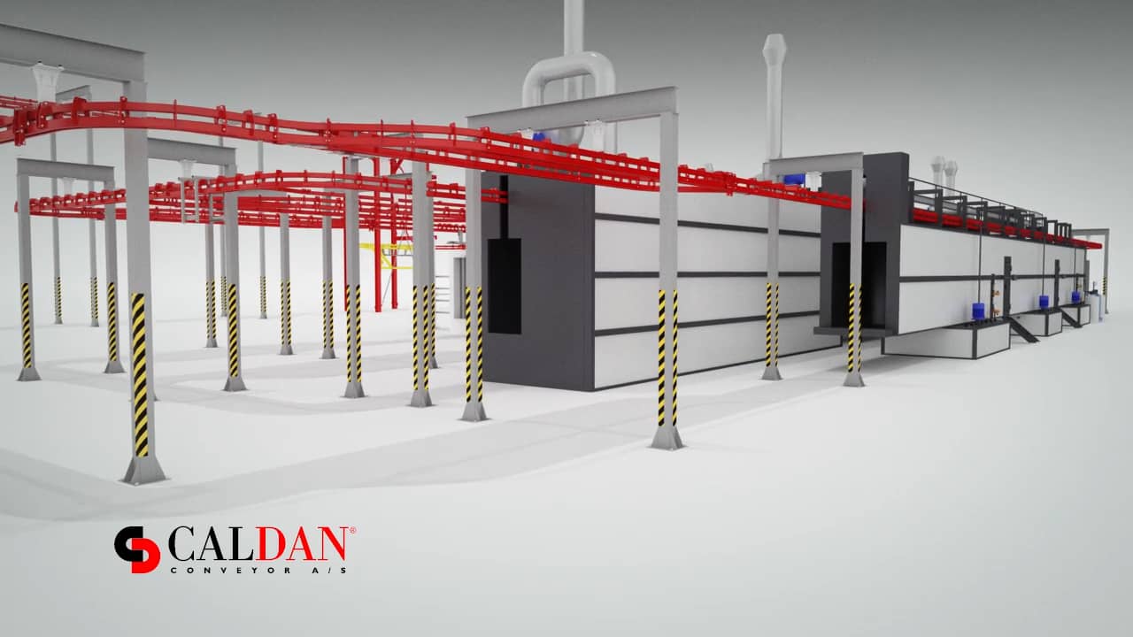 Power & Free overhead conveyor on Vimeo