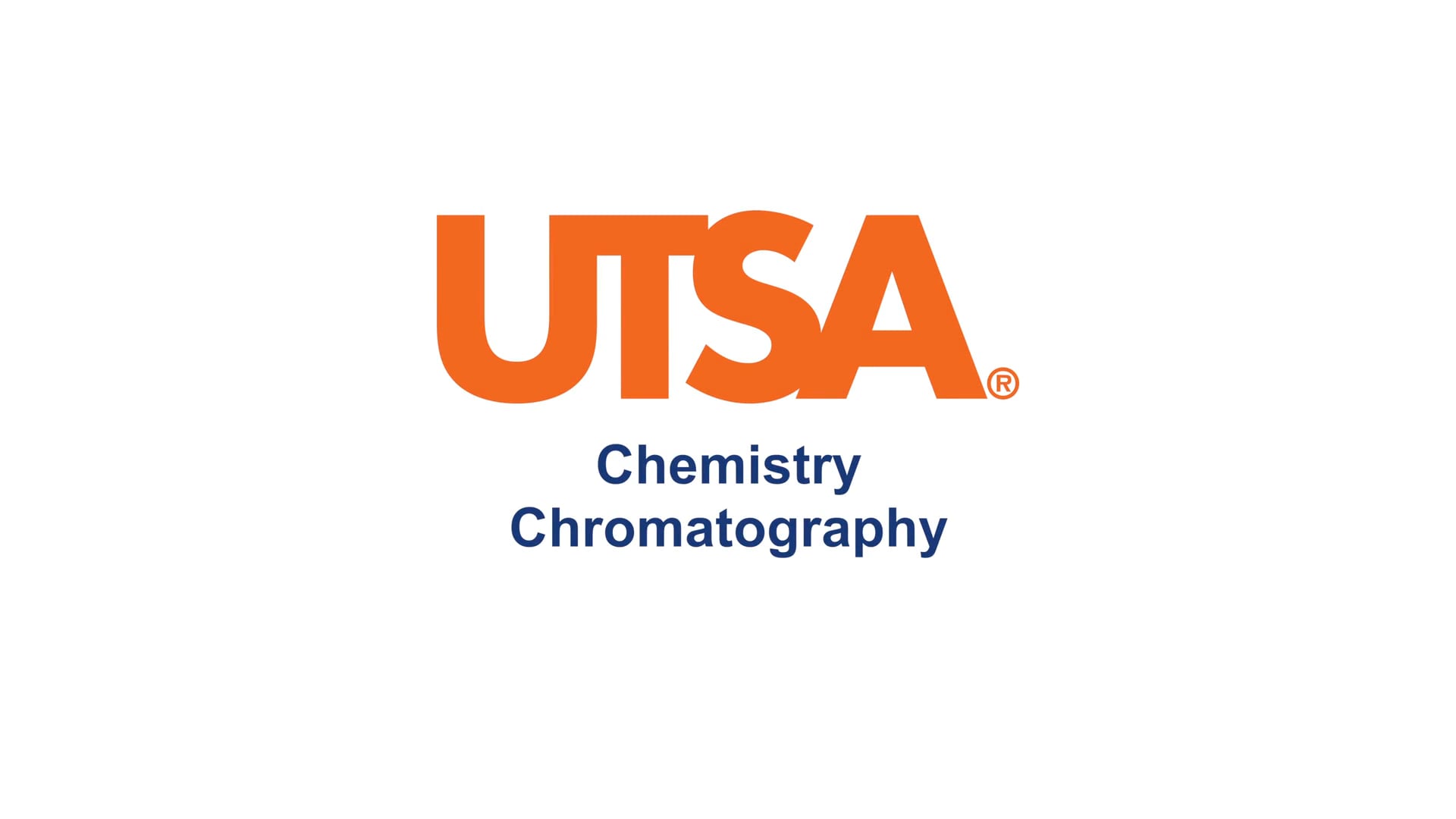 UTSA Chemistry - Chromatography Demonstration on Vimeo
