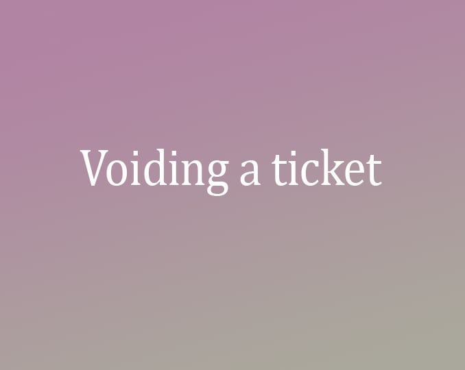 Voiding tickets on Vimeo