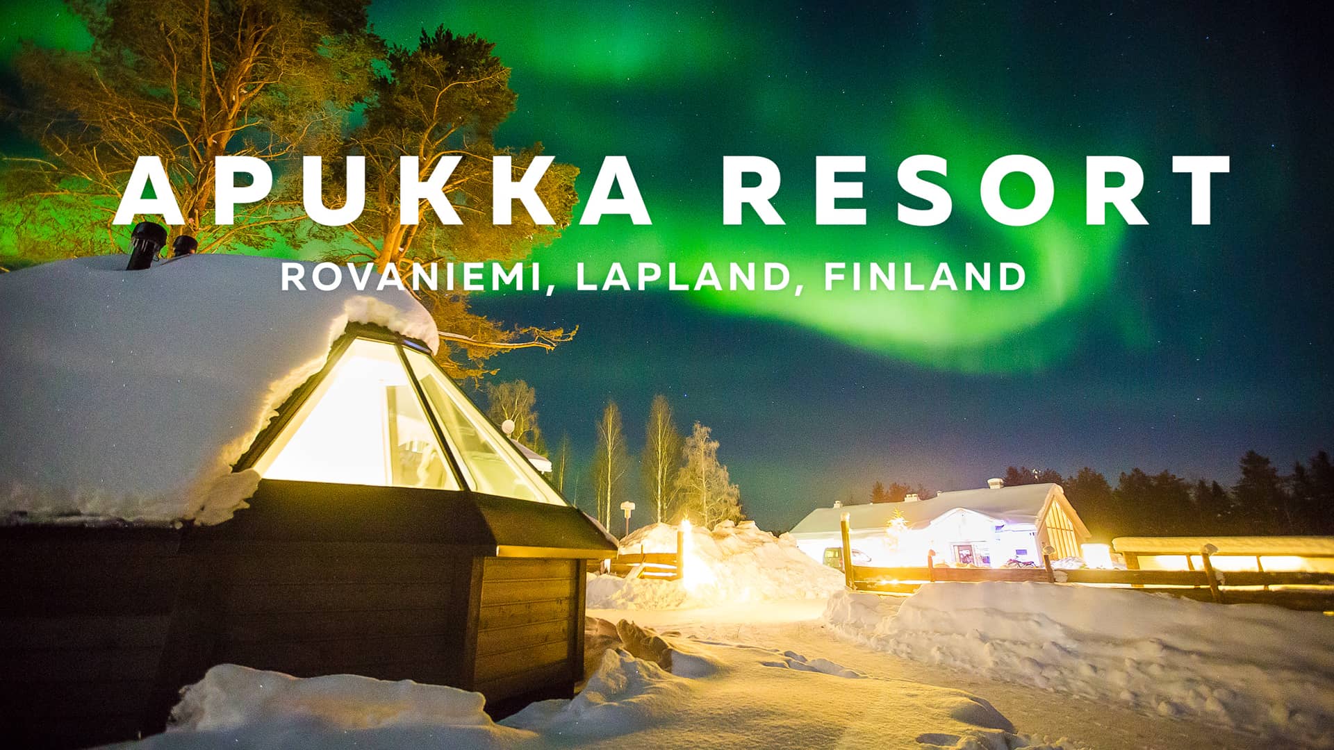 Aurora Borealis at Apukka Resort Rovaniemi Lapland Finland on Vimeo