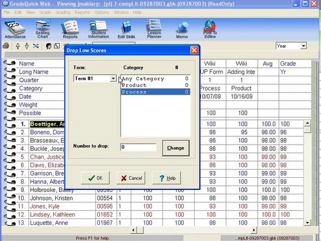 Drop Lowest Grade in GradeQuick on Vimeo