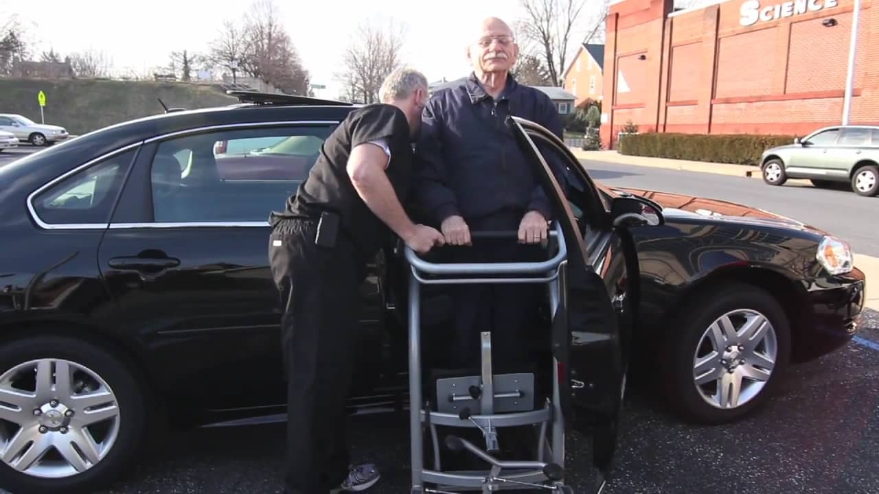 Handicare QuickMove Sit to Stand Lift - How to Use for Car Transfers on ...