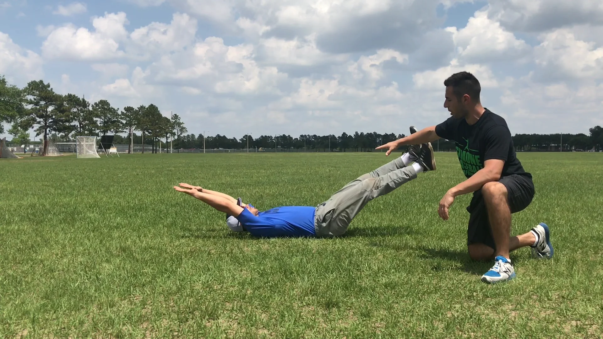 Supine Toe Touch to Open Up on Vimeo